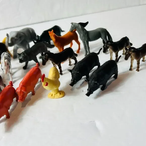Unbranded | Toys | Plastic Animals Lot Of 44 Dogs Zoo Farm Monkeys ...